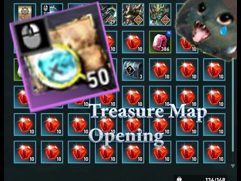 ELYON - 50x Red Carriage Foothold Treasure Map opening - Elyon videos